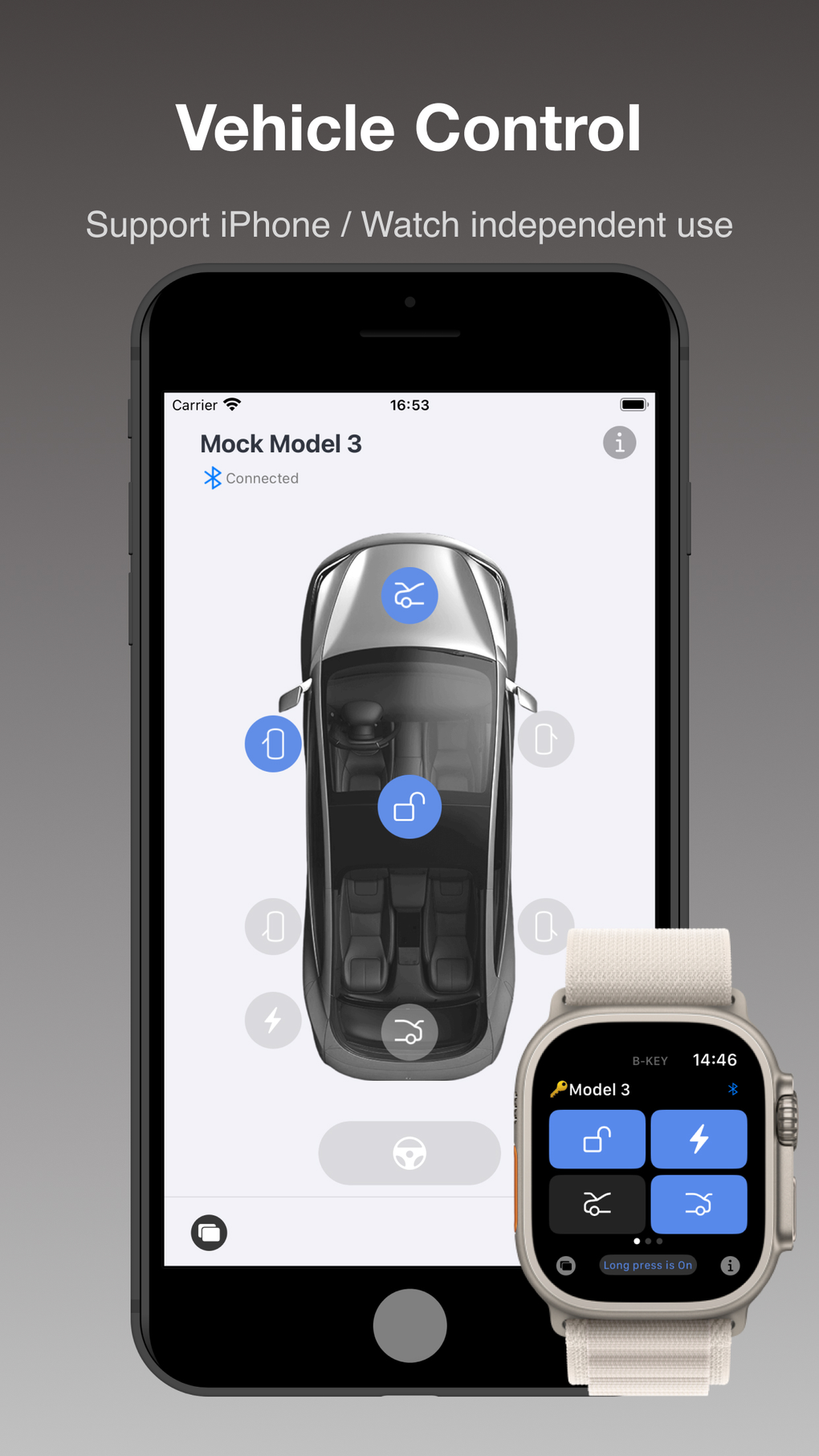 B-KEY for Tesla Watch key para iPhone - Descargar