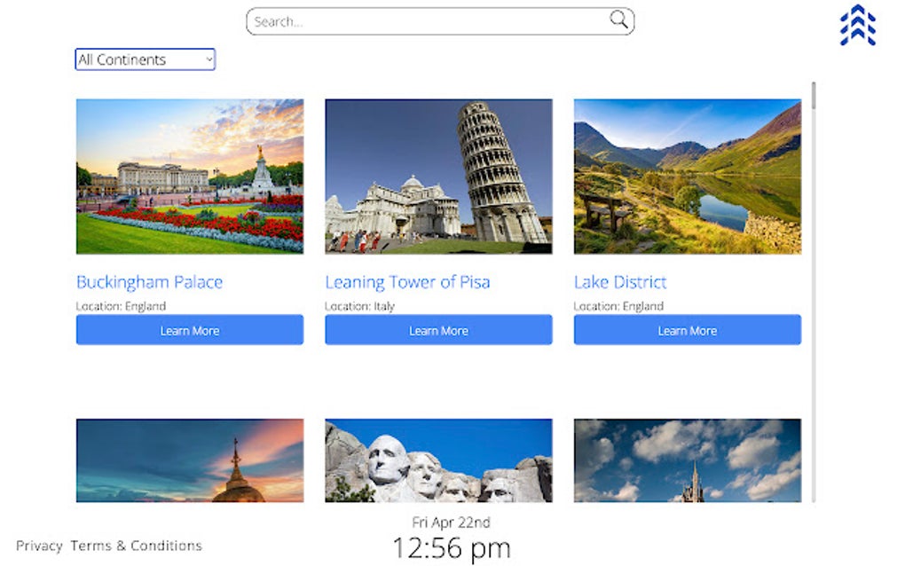 Aeron Travel Destinations cho Google Chrome - Tiện ích mở rộng Tải về