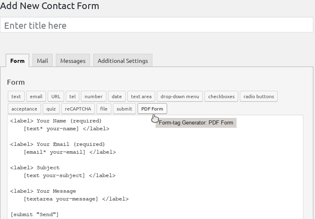 PDF Forms Filler for CF7 for WordPress - 無料・ダウンロード