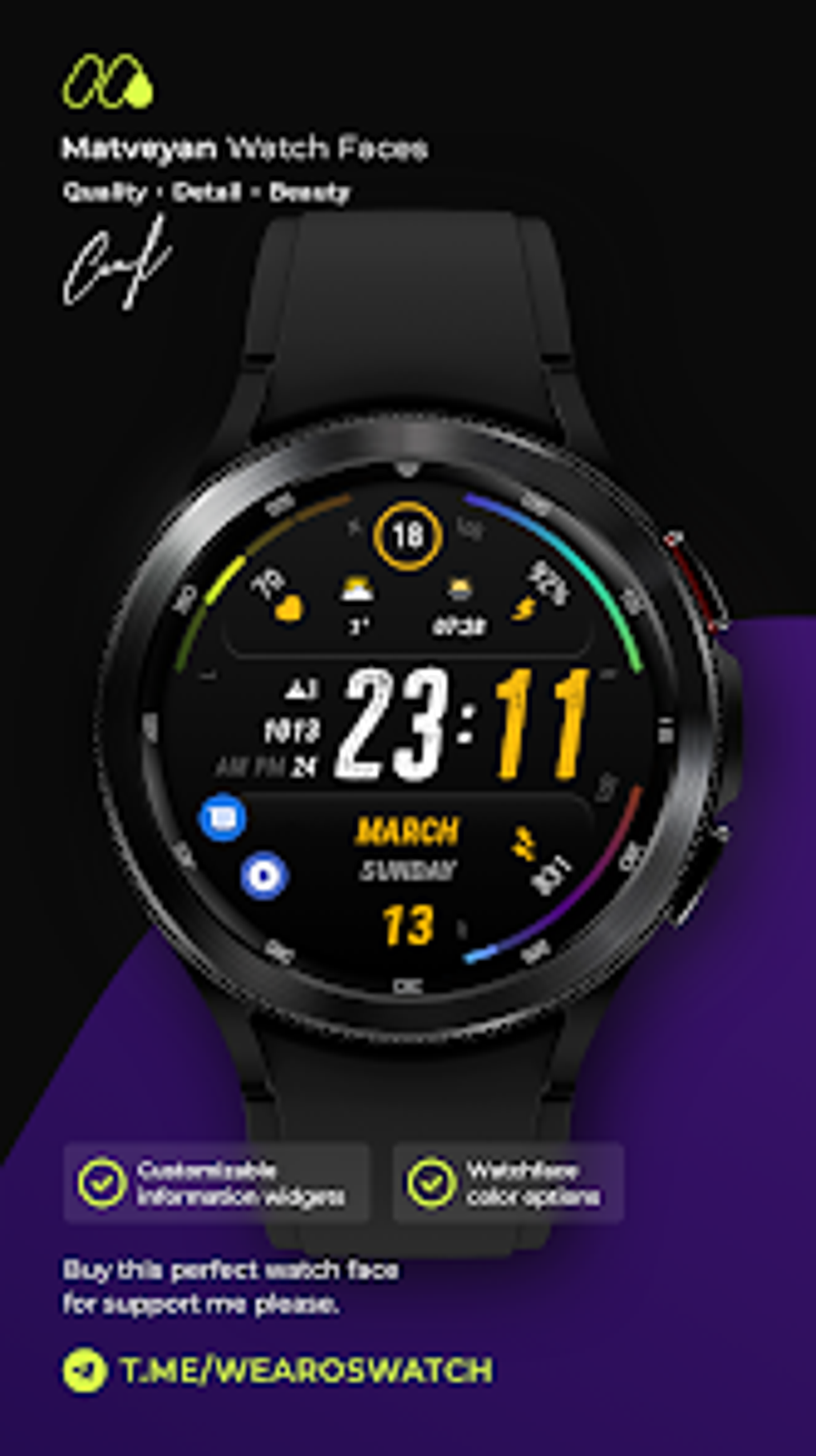 Sport Watchface for watch4 para Android - Descargar
