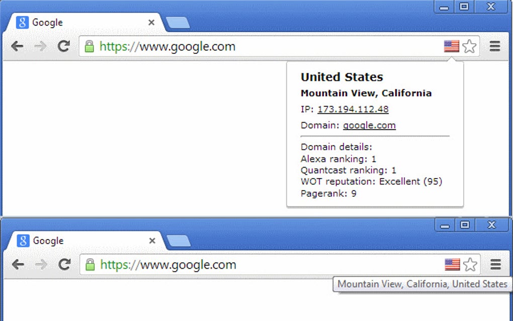 IP Domain Country Flag for Google Chrome - Extension Download