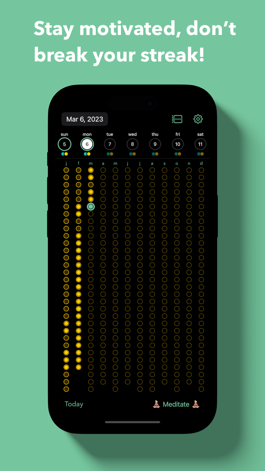 Goal Streak Calendar for iPhone - Download