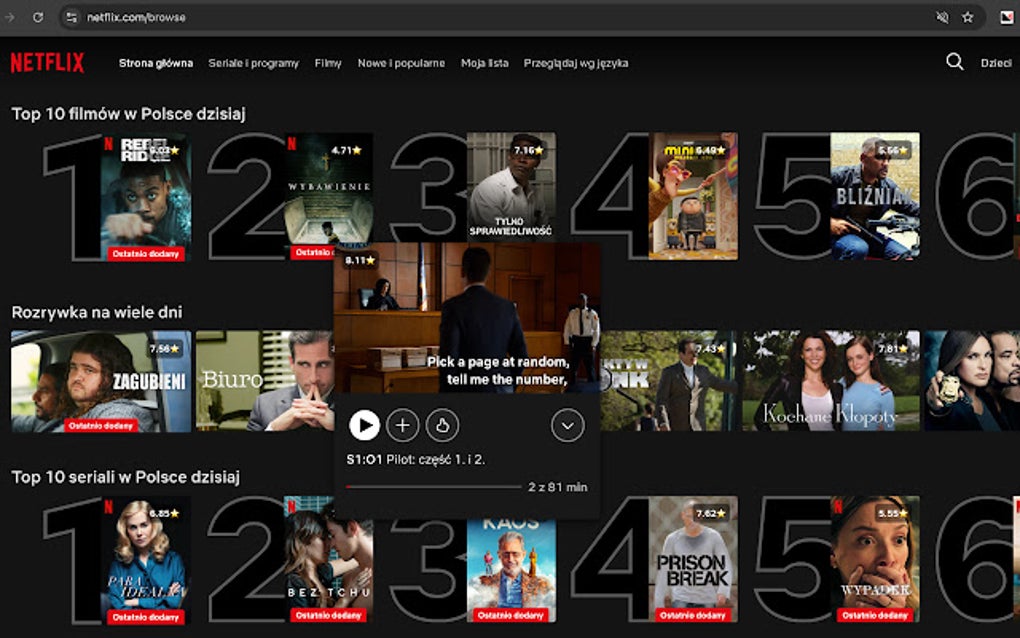 Oceny filmów z Filmweb para Google Chrome - Extensión Descargar