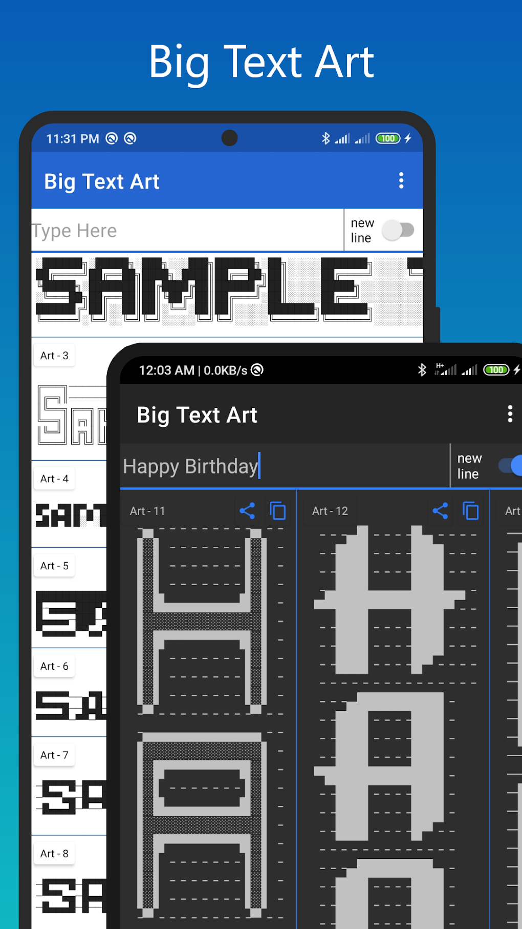 ProFonts: stylish text bio art for Android - Download