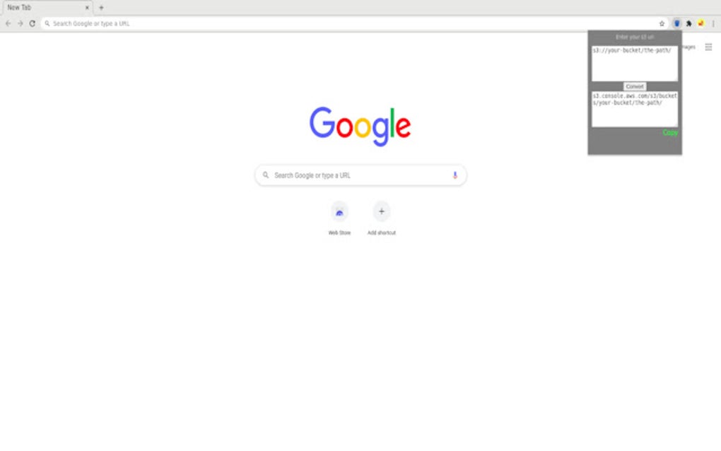 S3 URI Linker Google Chrome 용 - 확장 프로그램 다운로드