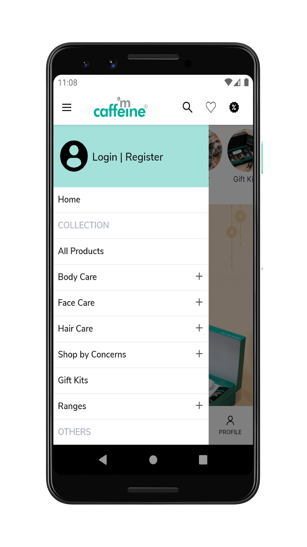 mCaffeine: Natural Skin Care for Android - Download