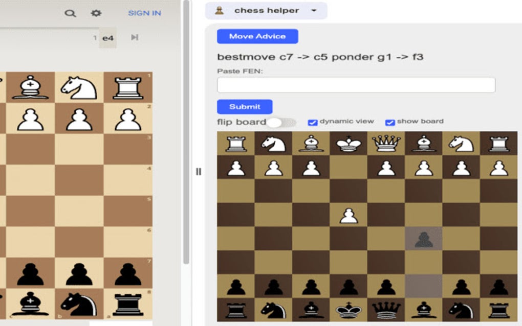 chess helper para Google Chrome - Extensión Descargar