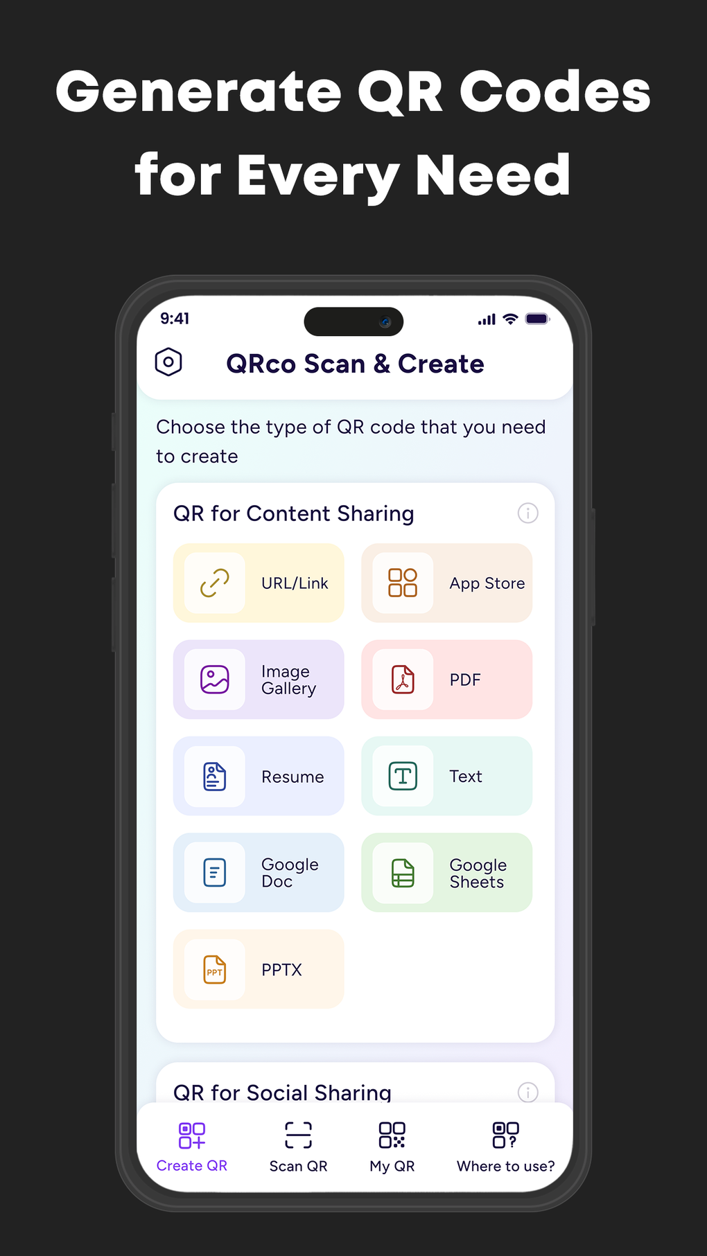 QRco: Scan Generate QR Code per iPhone - Download QRco: Scan Generate QR Code per iPhone - Download