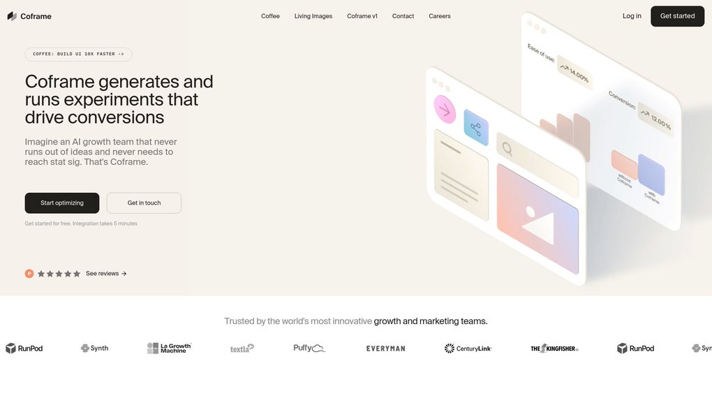 AI 코딩를 위한 Coframe - 리뷰, 기능 및 사용 사례