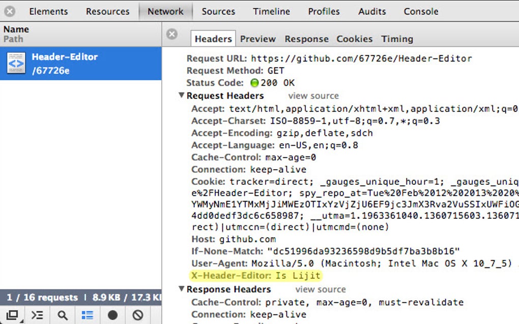 Header-Editor for Google Chrome - Extension Download