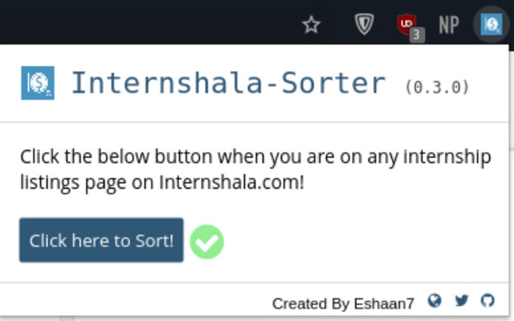 Internshala Sort By Stipend para Google Chrome - Extensión Descargar
