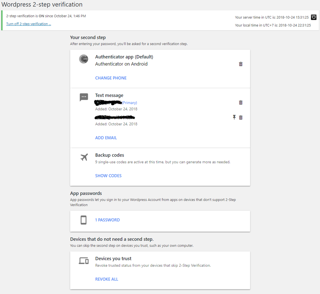 WordPress 2-step verification (WordPress) - Download