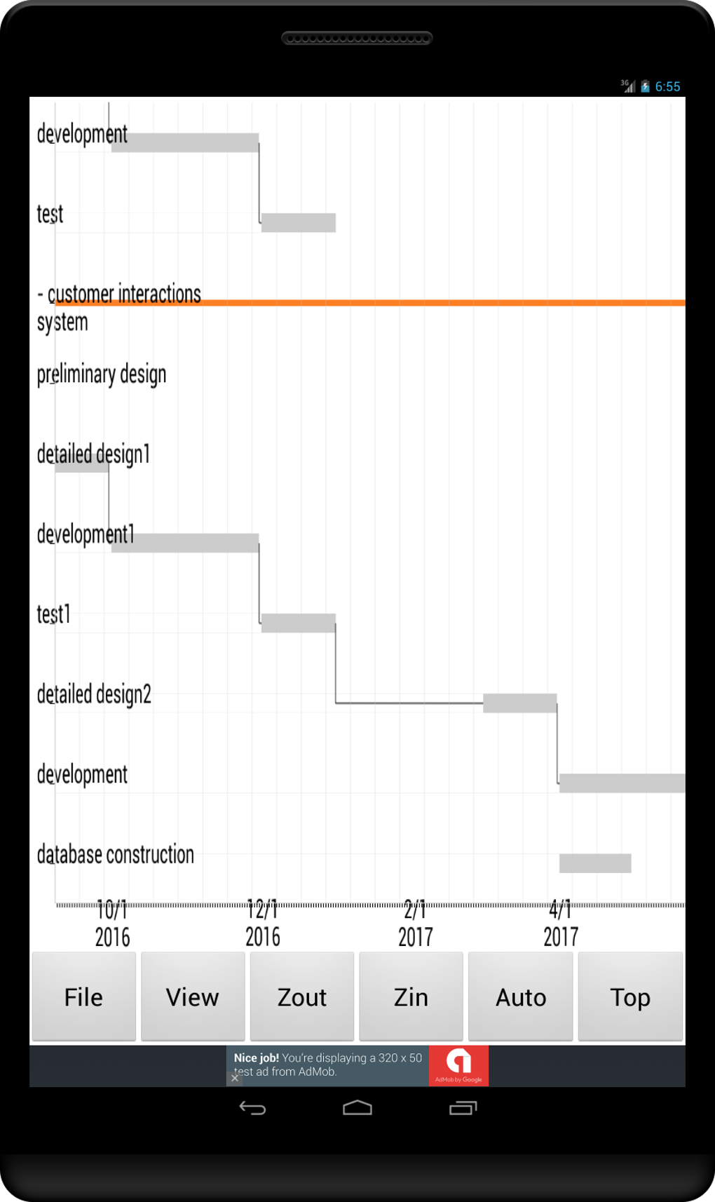Gantt Chart Android 