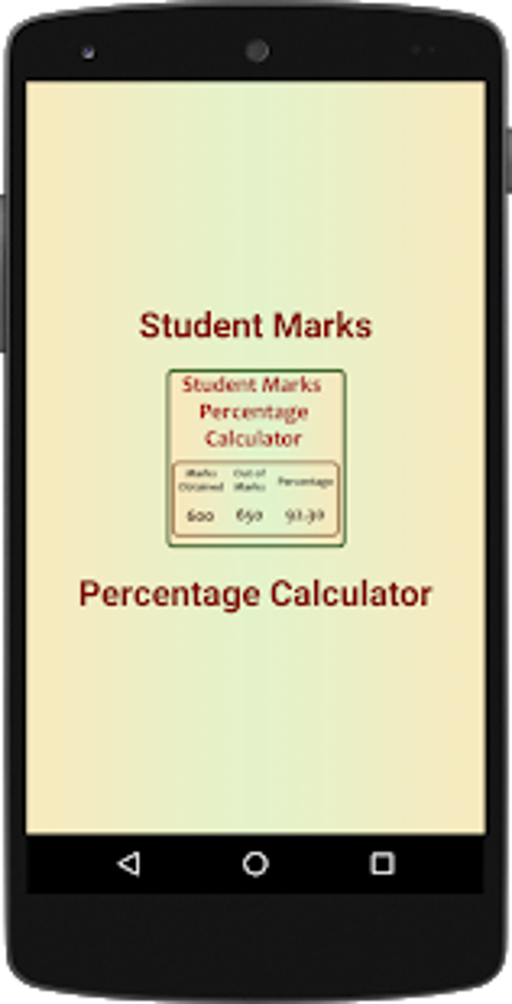 Student Marks Percentage Calculator APK Android 