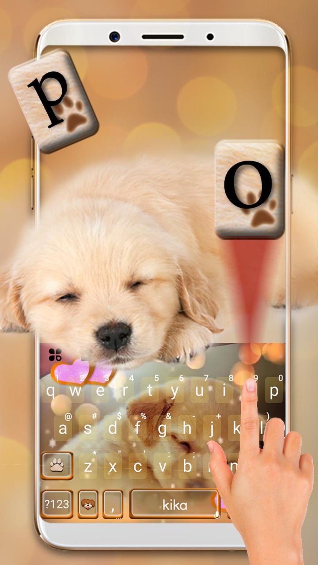 Dynamic Sleeping Puppy Keyboard Theme APK for Android - Download