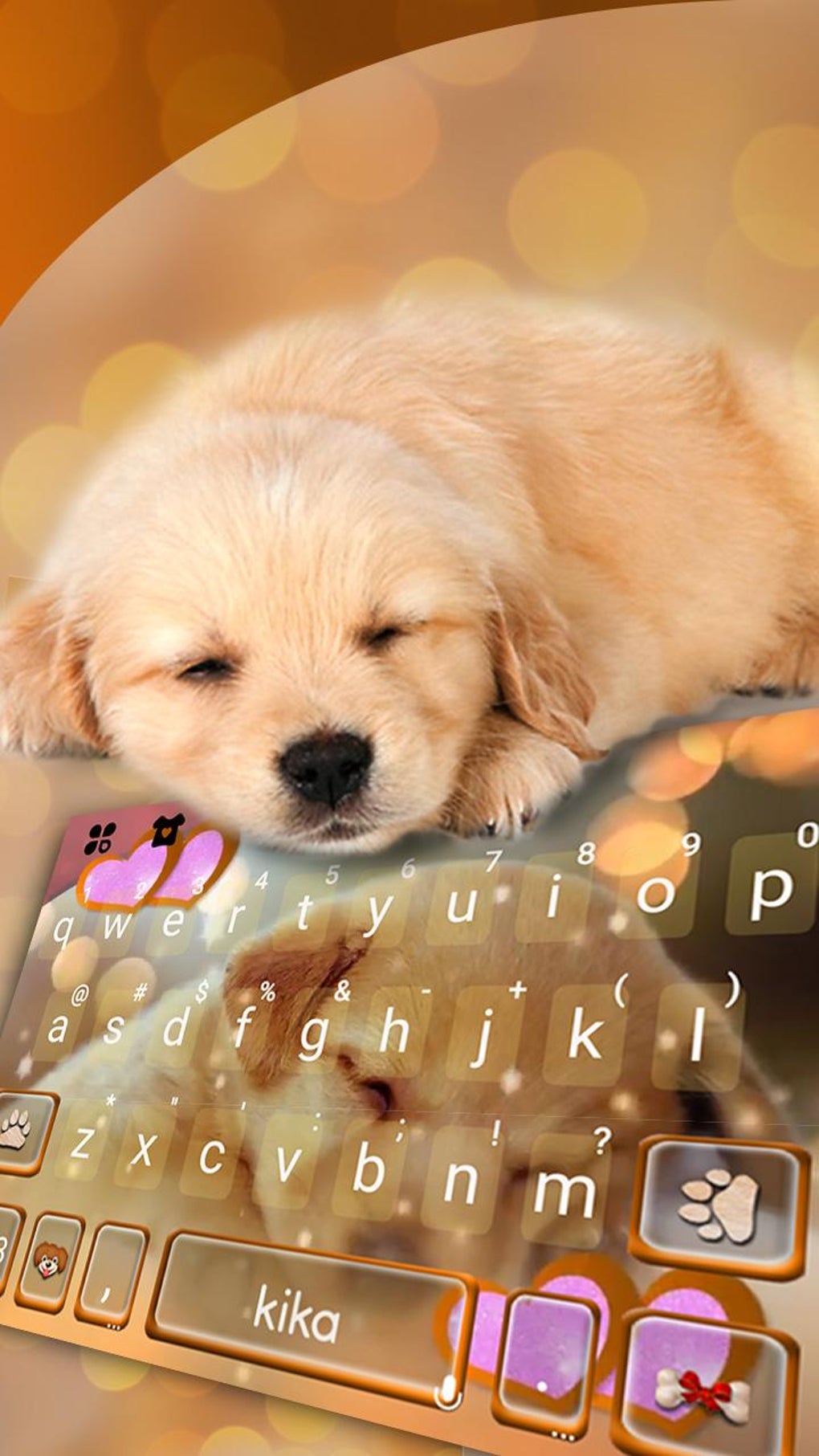 Dynamic Sleeping Puppy Keyboard Theme APK for Android - Download