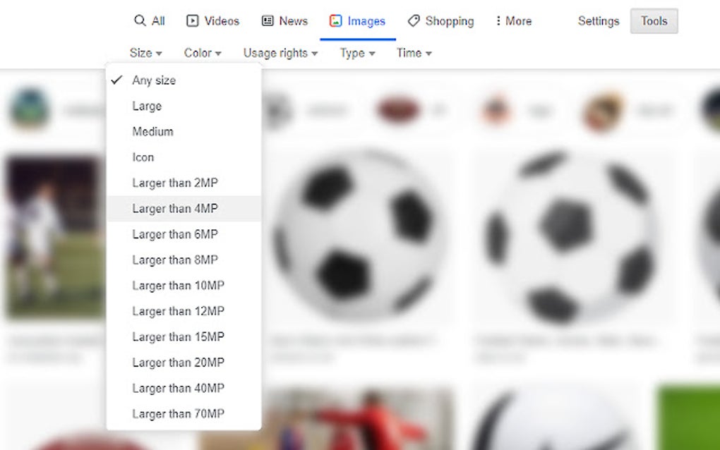 Image Search Sizer para Google Chrome - Extensión Descargar