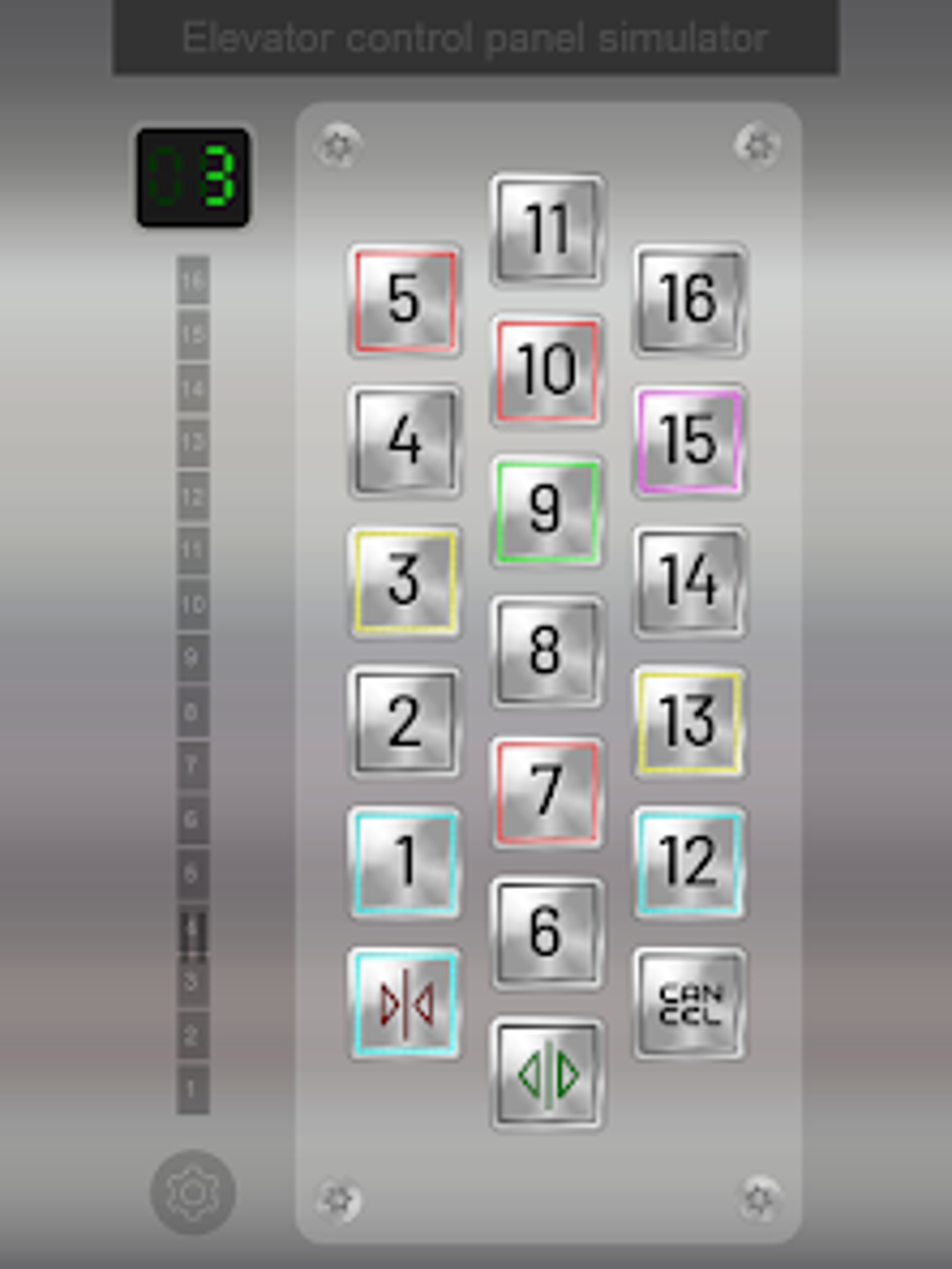 Elevator panel simulator for Android - Download