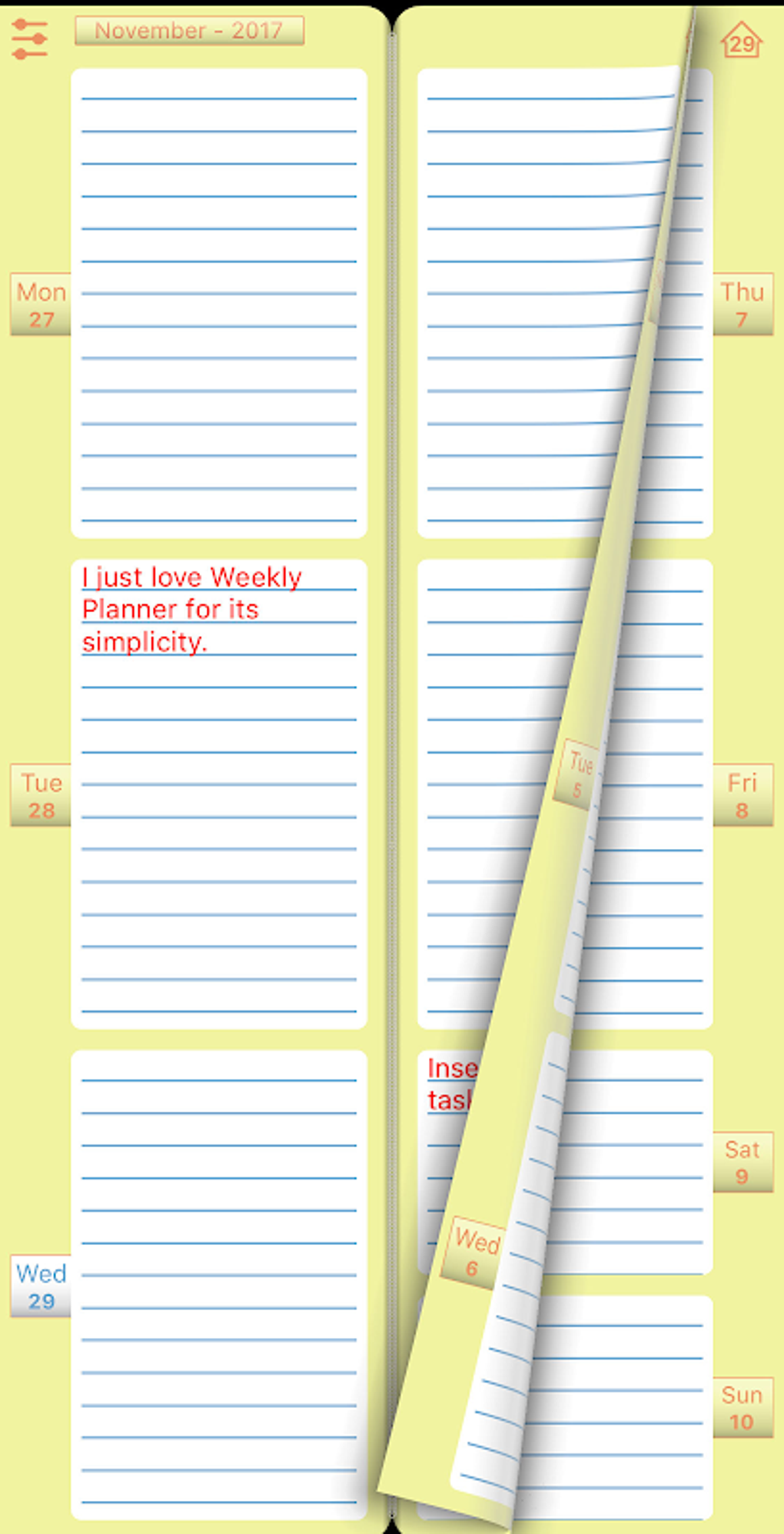 Diary "Weekly Planner APK for Android - Download