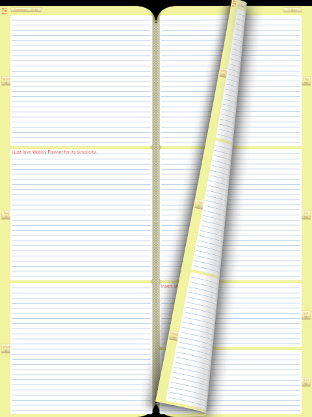 Diary "Weekly Planner APK para Android - Descargar