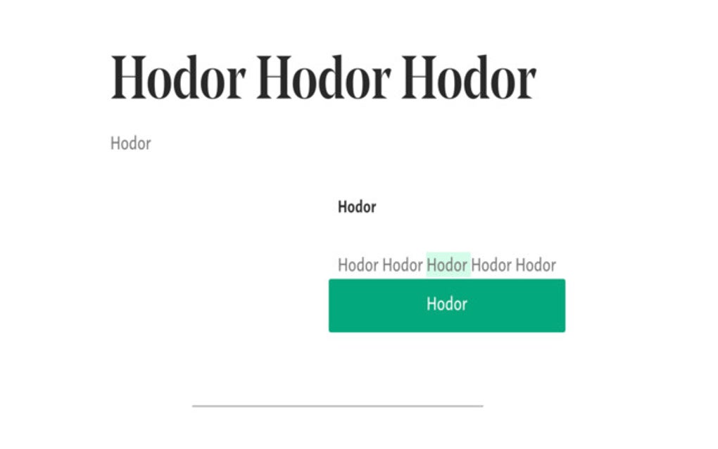 Hodor per Google Chrome - Estensione Download