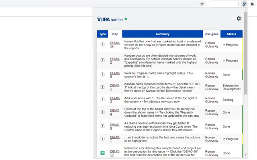 JIRA Notifier for Google Chrome - Extension Download