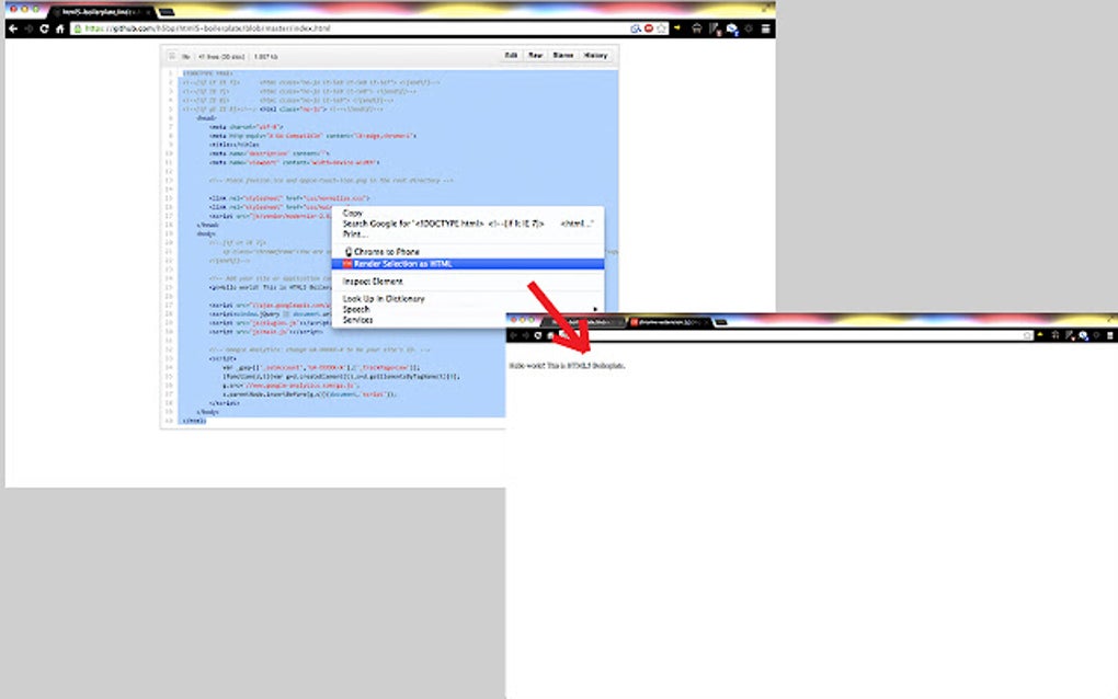Render Selection for Google Chrome - Extension Download
