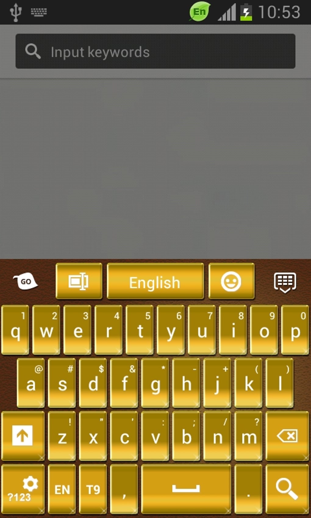 GO Keyboard Gold Theme для Android — Скачать