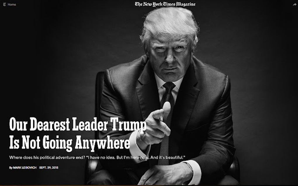 Our Dearest Leader Trump for Google Chrome - Extension Download