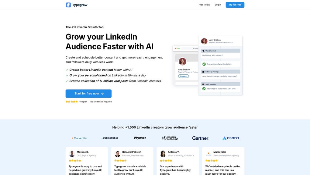 Typegrow for AI Writing assistant: review, features & use cases