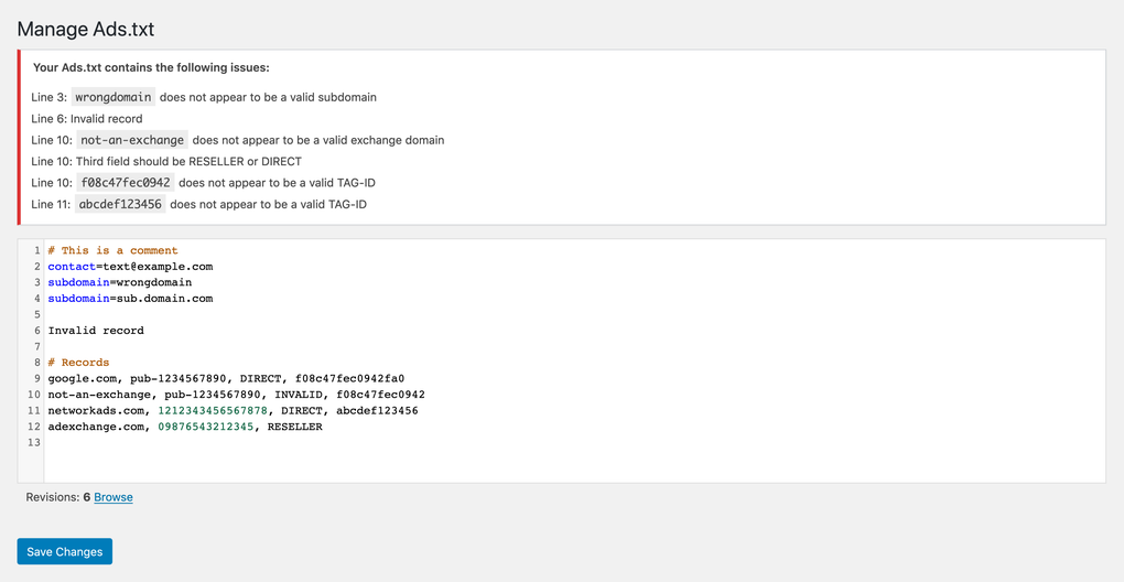 Ads.txt Manager para WordPress - Descargar