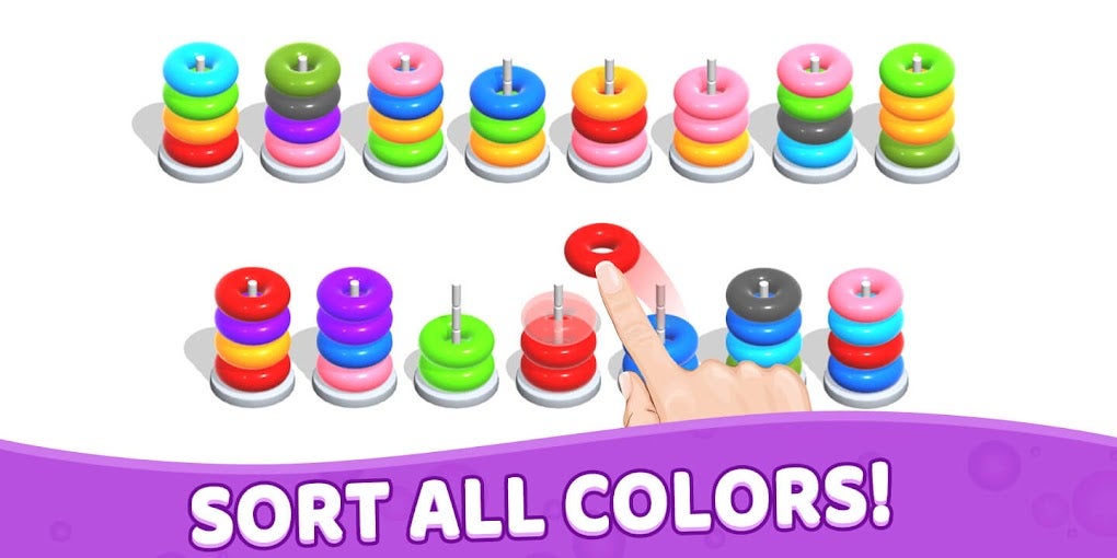 Color Hoop Stack - Sort Puzzle para Android - Descargar