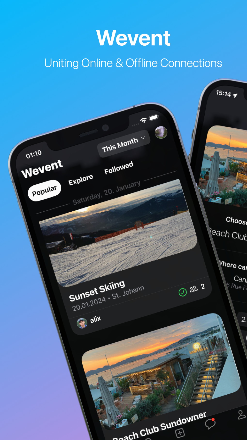 Wevent - Vibe Together pour iPhone - Télécharger