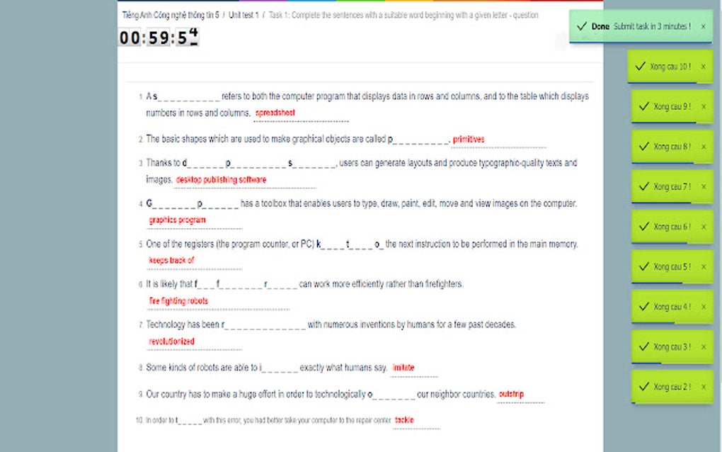Do IT5, IT6 English test, EOP - HaUi for Google Chrome - Extension Download