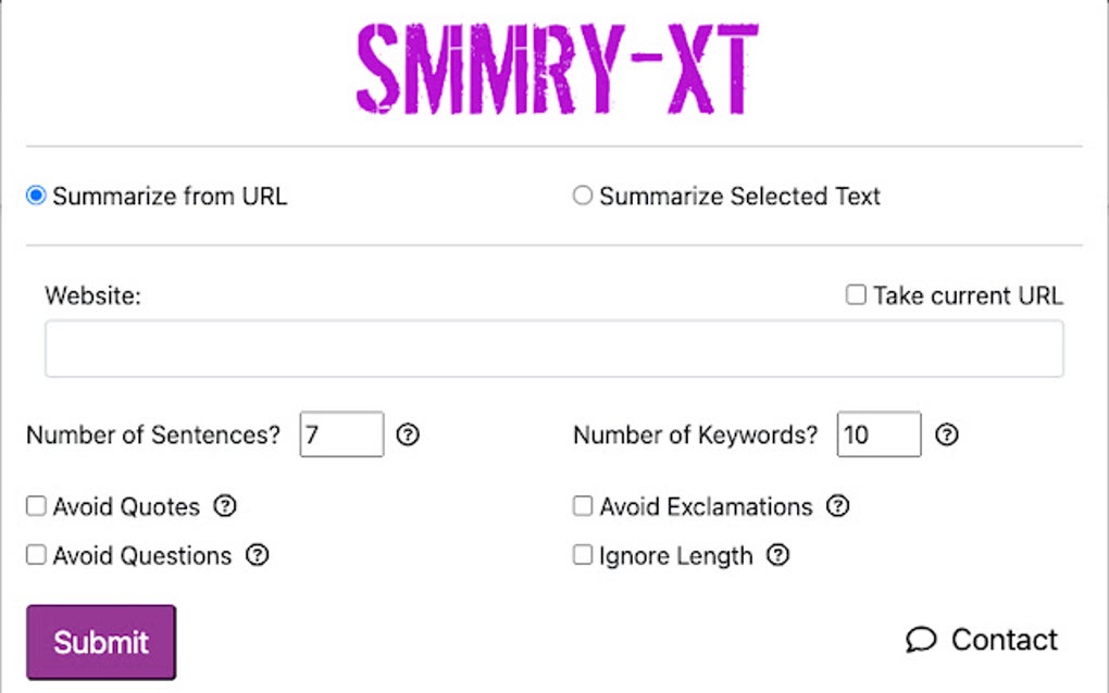 SMMRY-XT para Google Chrome - Extensión Descargar
