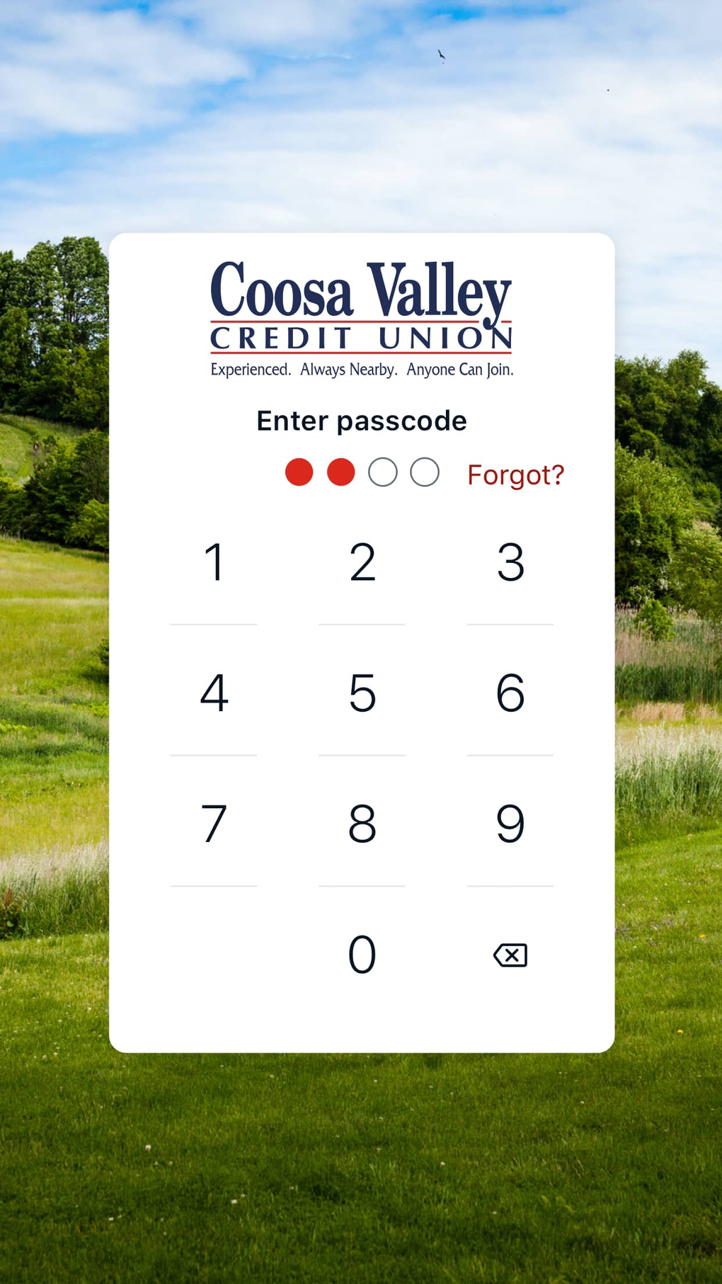 Coosa Valley CU for iPhone - Download