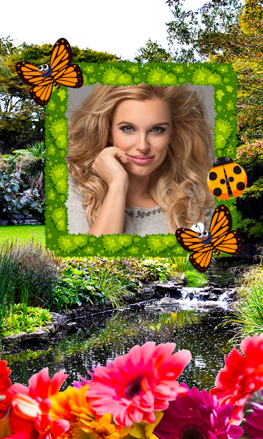 Garden photo frame : Decorate your Photos para Android - Descargar