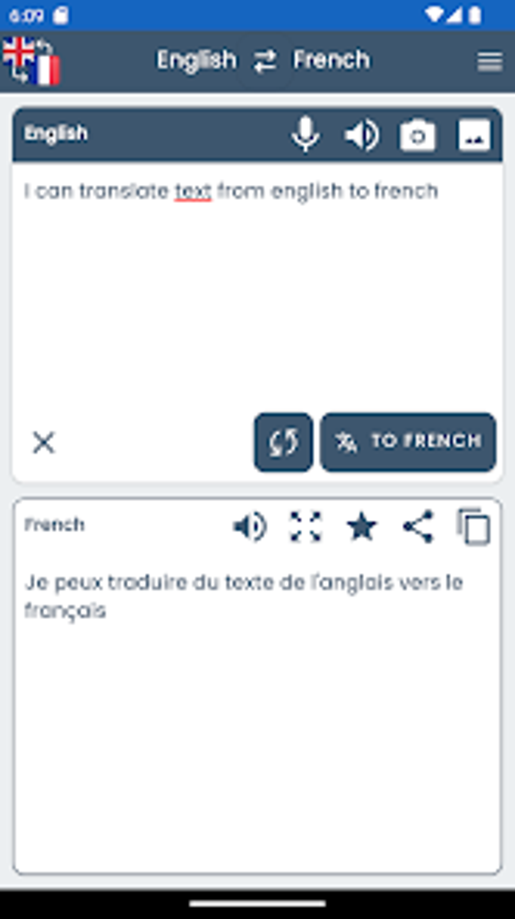 English French Translator para Android - Descargar