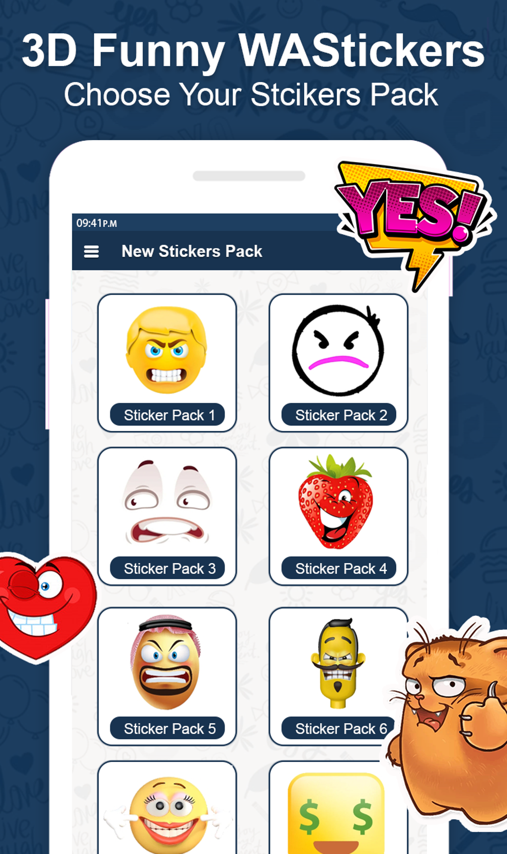 Android 용 Stickers for WhatsApp Memes - 다운로드