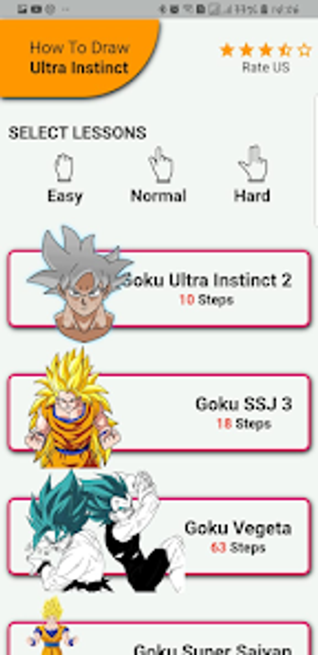 How to draw Ultra Instinct for Android - Download