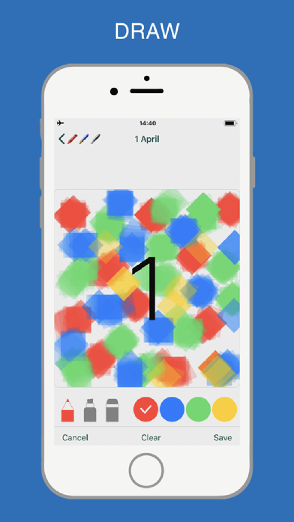 Cross out calendars for iPhone - Download