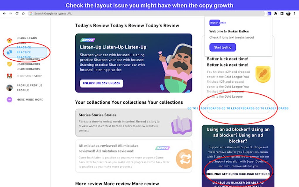 Broken button สำหรับ Google Chrome - ส่วนขยาย ดาวน์โหลด