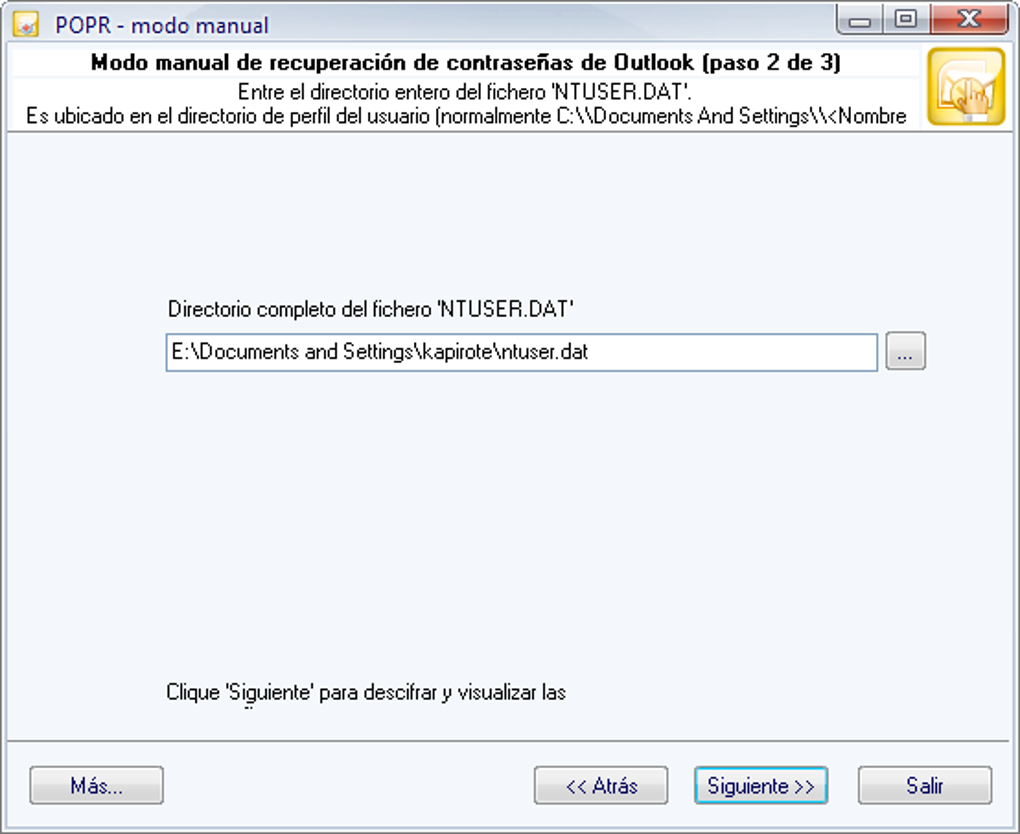 Passcape Outlook Password Recovery - Descargar