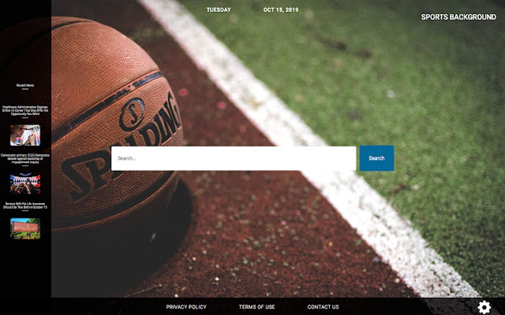 Sports Backgrounds for Google Chrome - Extension Download