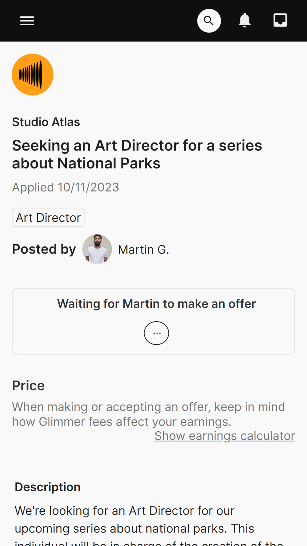 Glimmer.io para iPhone - Descargar