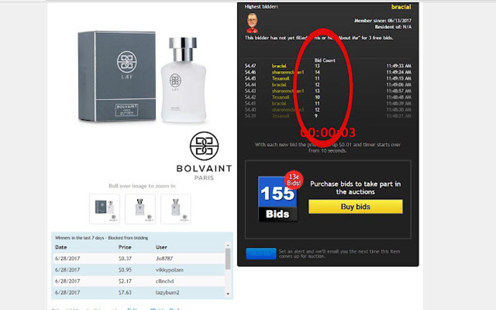 DashDeals Software for DealDash para Google Chrome - Extensión Descargar