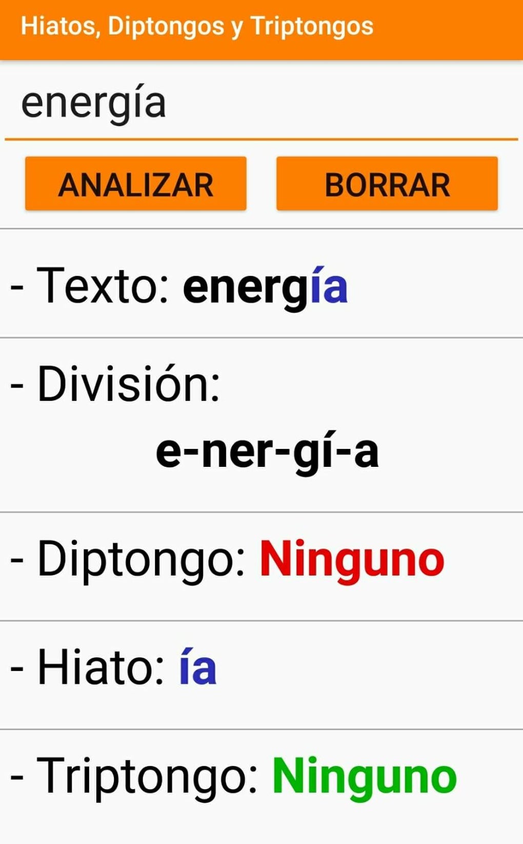 Sílabas Hiatos Diptongos y T for Android - Download