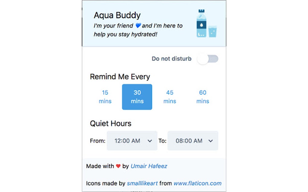 Aqua Buddy for Google Chrome - Extension Download