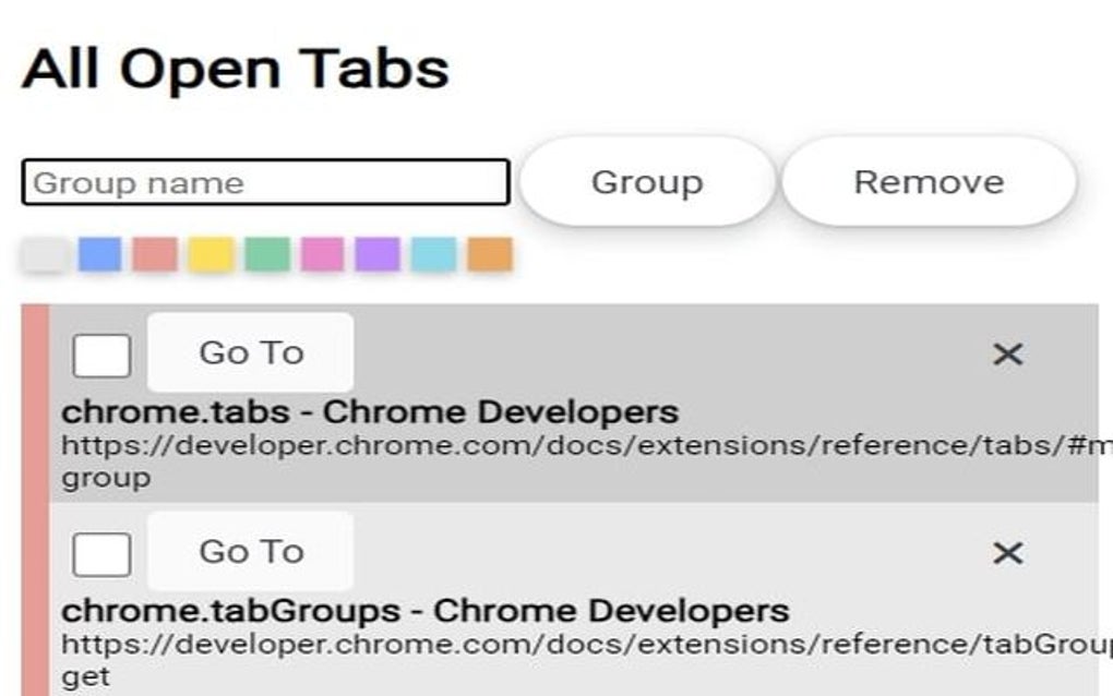 Tab Manager pour Google Chrome - Extension Télécharger