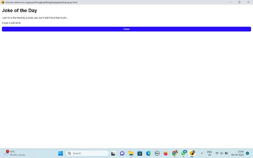 Fatigue Joke Extension Google Chrome 용 - 확장 프로그램 다운로드